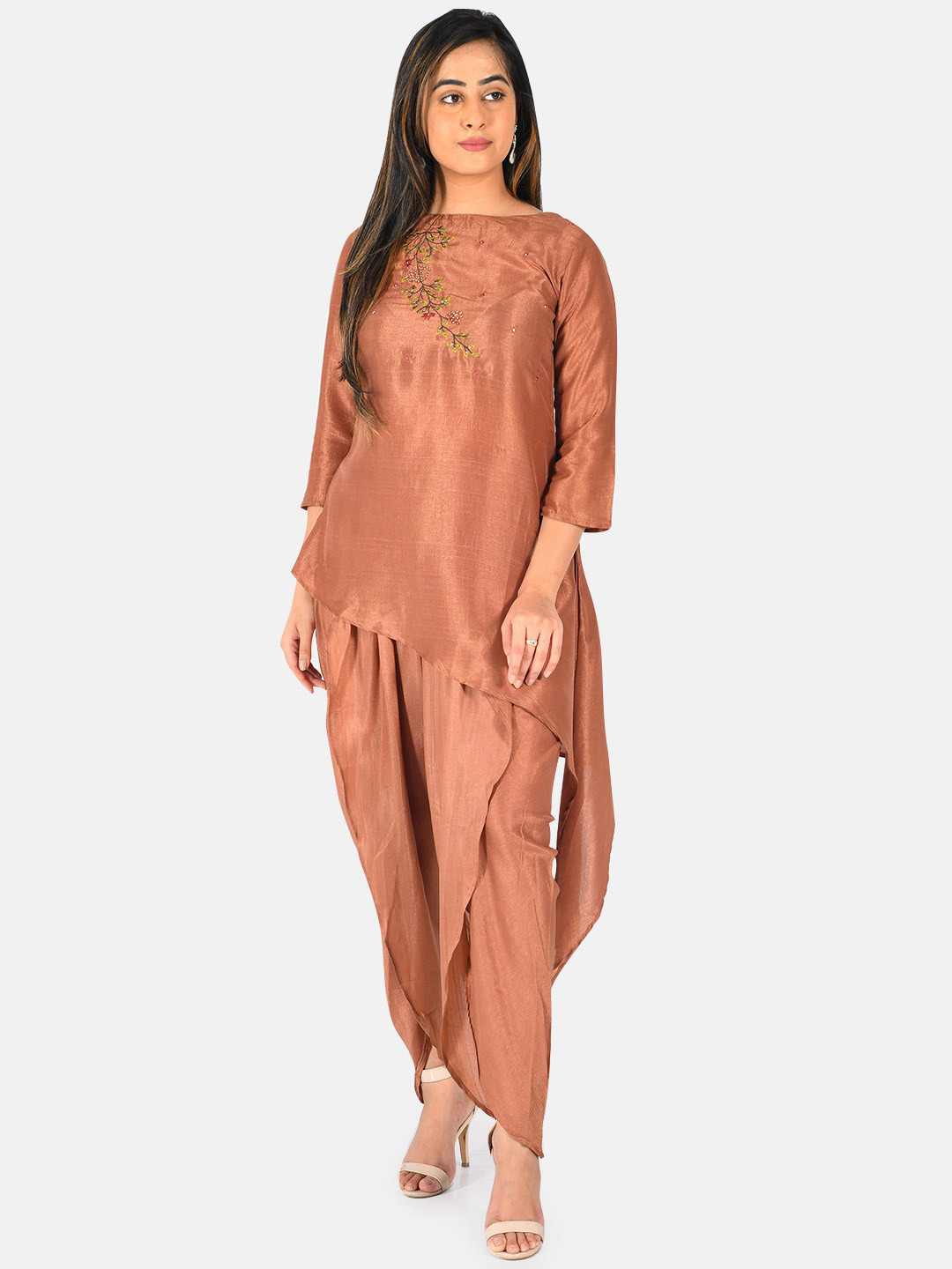 Buy Neerus Women Brown Solid A Line Kurta - Kurtas for Women 12687250 ...