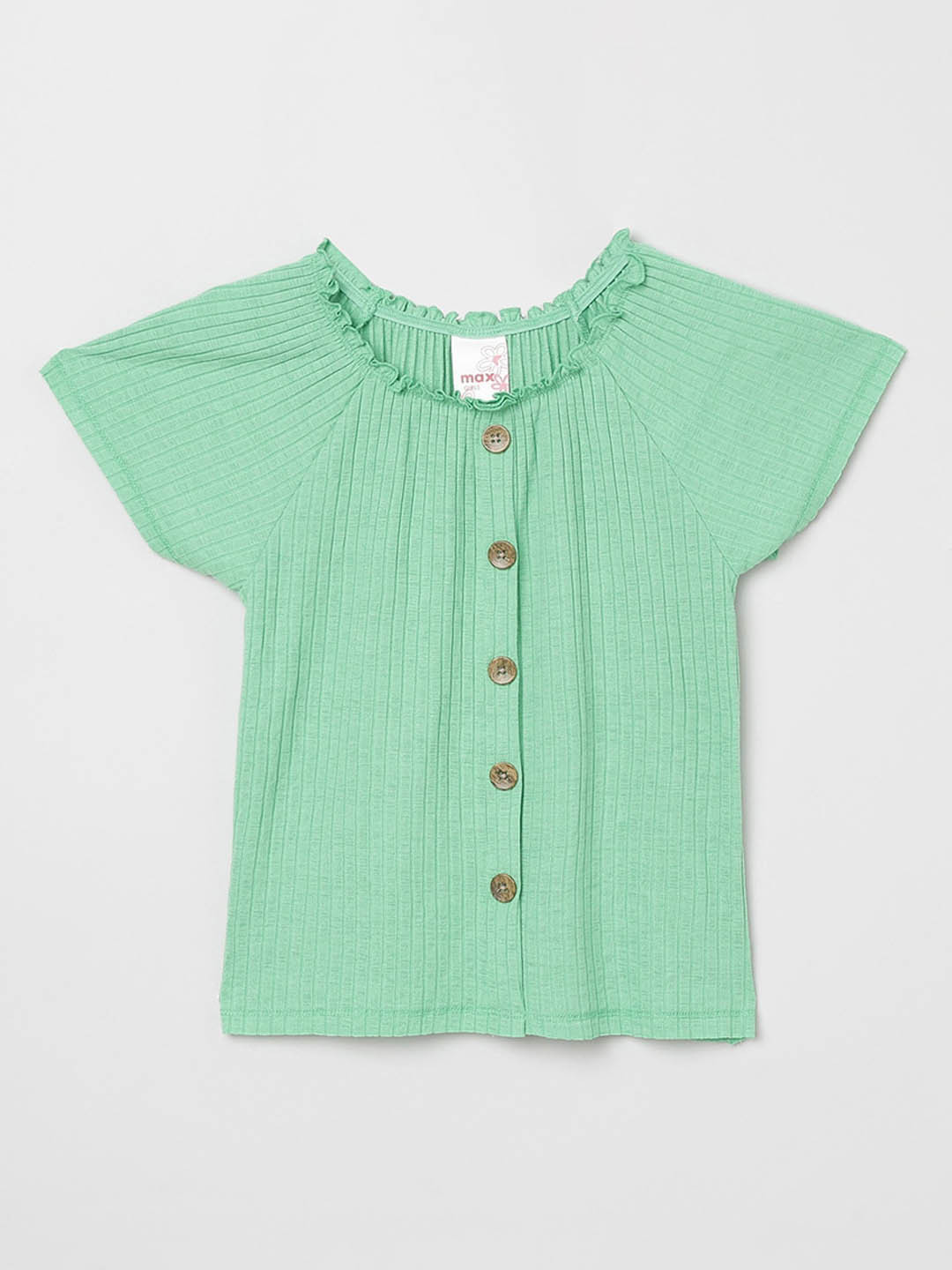 Buy Max Girls Green Solid Top - Tops for Girls 12703080 | Myntra