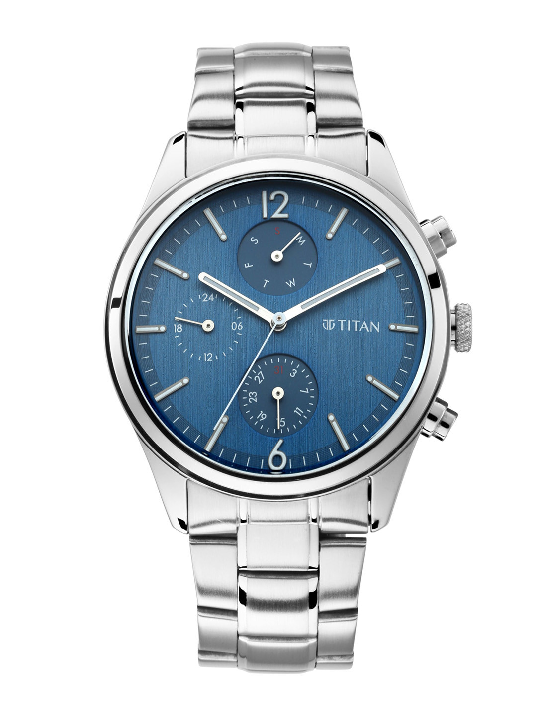 Buy Titan Men Blue Analogue Watch - Watches for Men 12870706 | Myntra