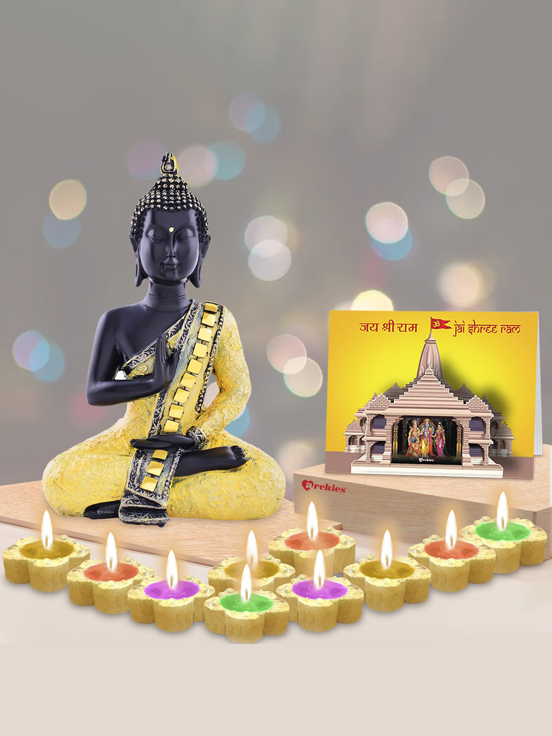 Buy Archies Multicolour Diwali Showpiece Gift Set - Home Gift Sets for ...