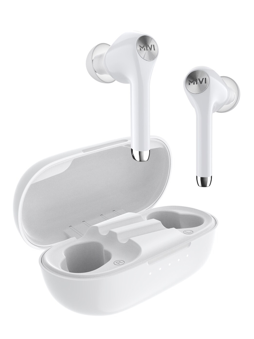Buy Mivi Unisex White Solid M80 True Wireless In Ear Headphones ...