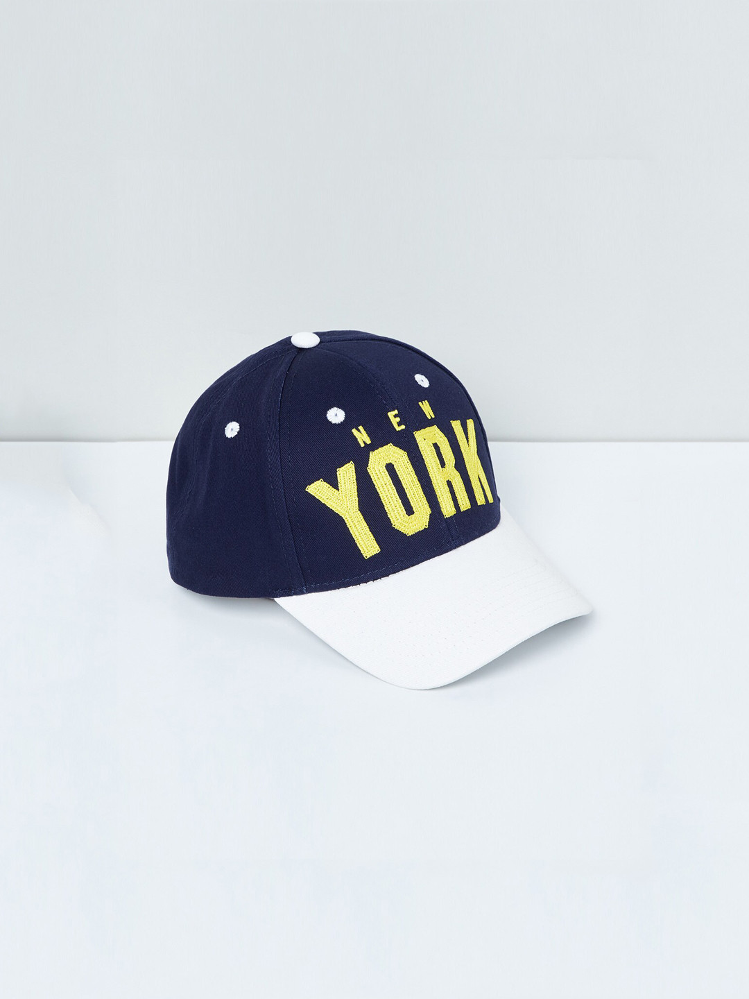 Buy Max Boys Blue & White Embroidered Baseball Cap - Caps for Boys ...
