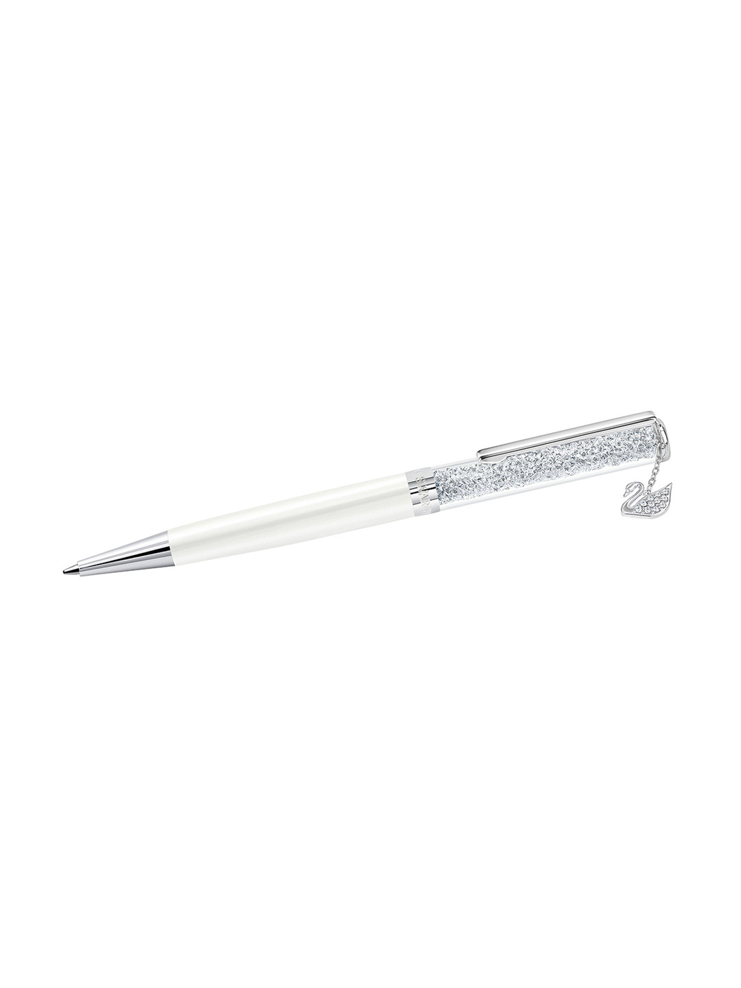 Buy SWAROVSKI Women Silver Plated & White Swan Charm Pen - Pens for ...