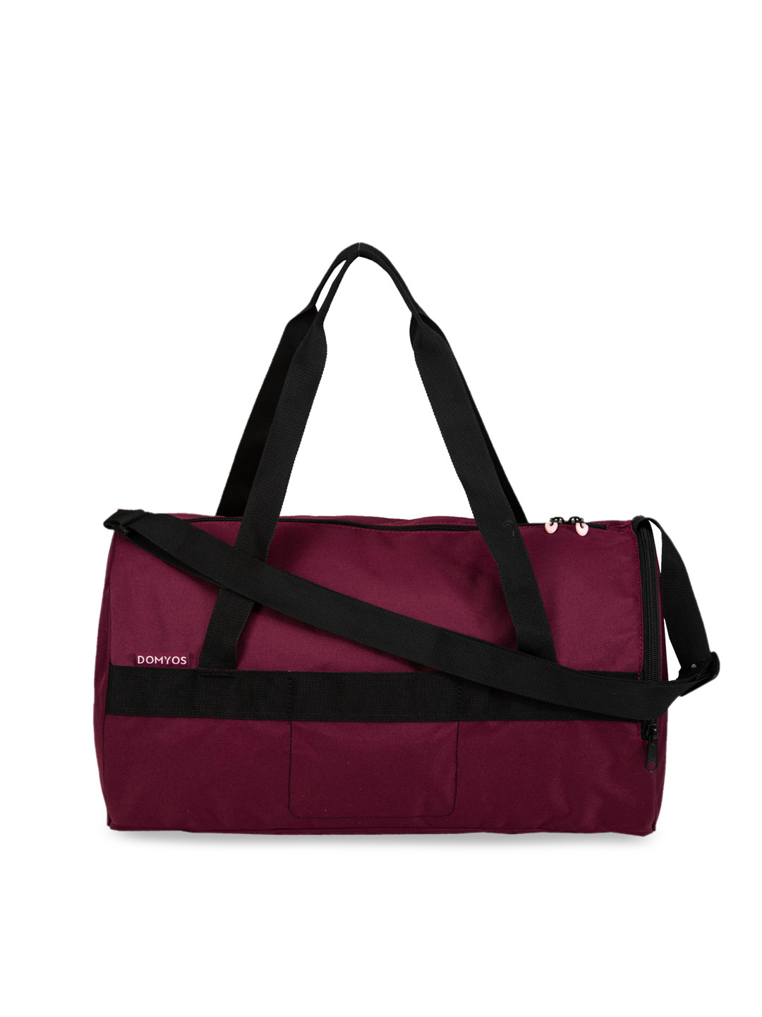 Buy Domyos By Decathlon Unisex Burgundy & Black Solid Duffle Bag ...