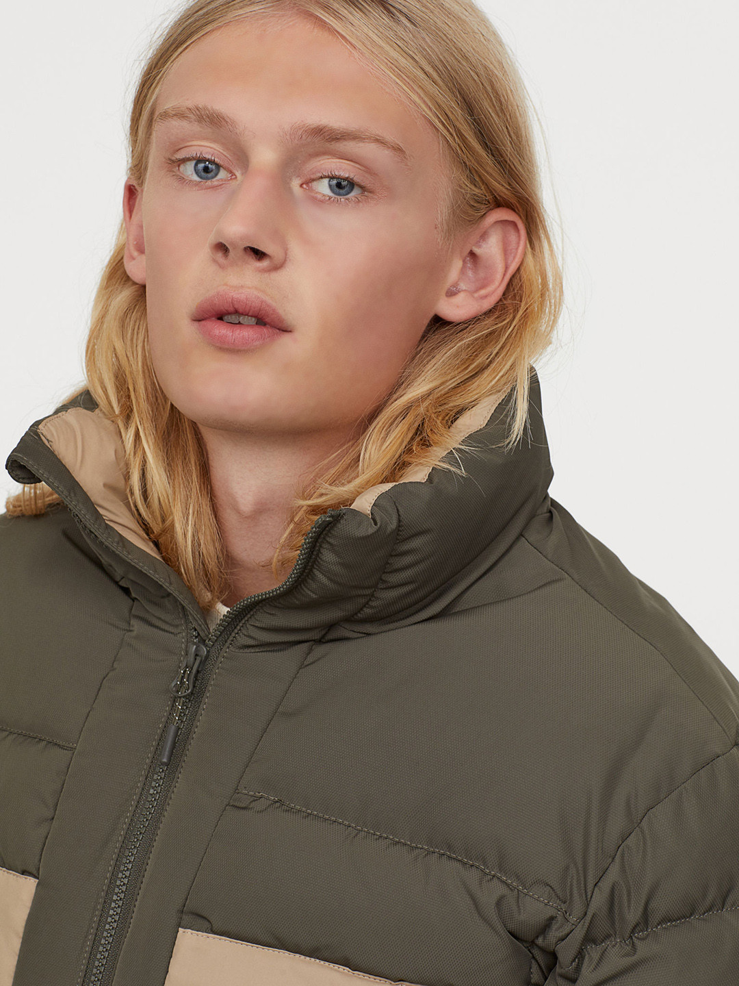 Buy H&M Men Green Puffer Jacket - Jackets for Men 13014432 | Myntra