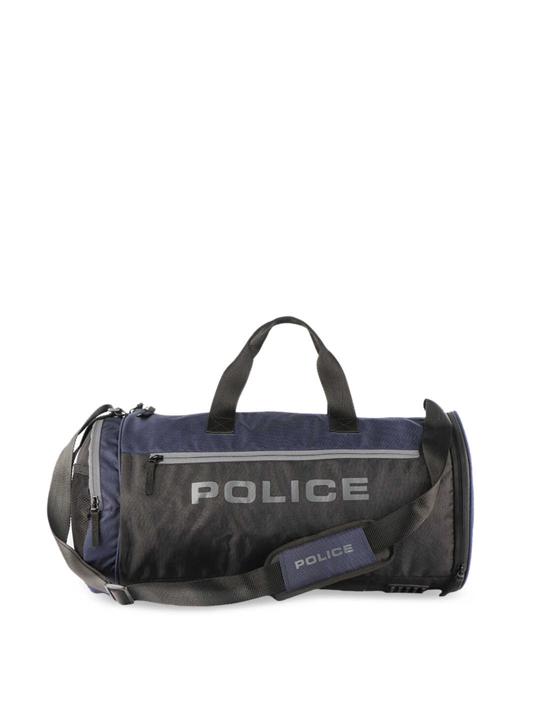Buy Police Unisex Black & Blue Colourblocked Backpack - Backpacks for ...