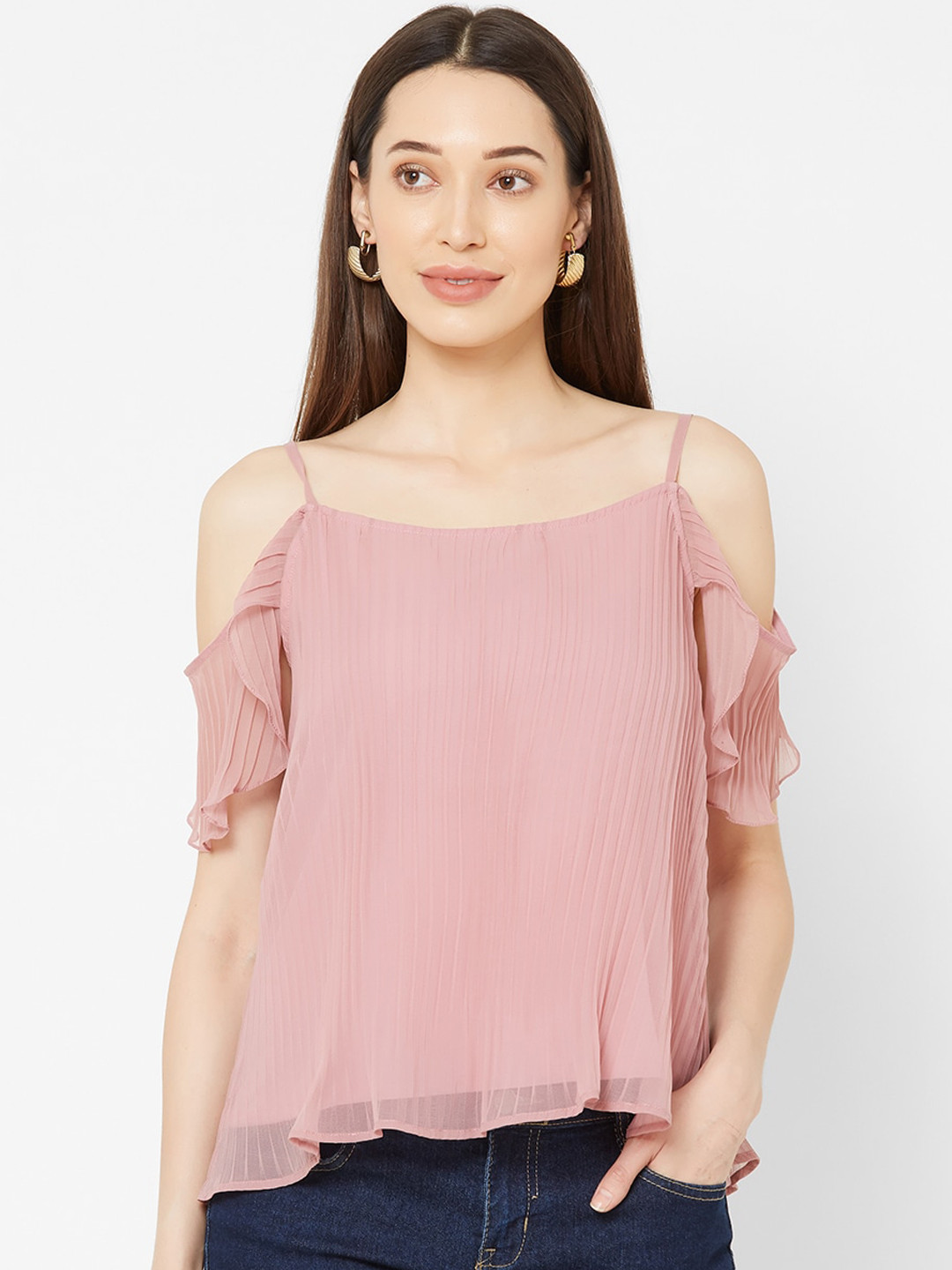 Buy MISH Women Pink Solid Top - Tops for Women 13023076 | Myntra