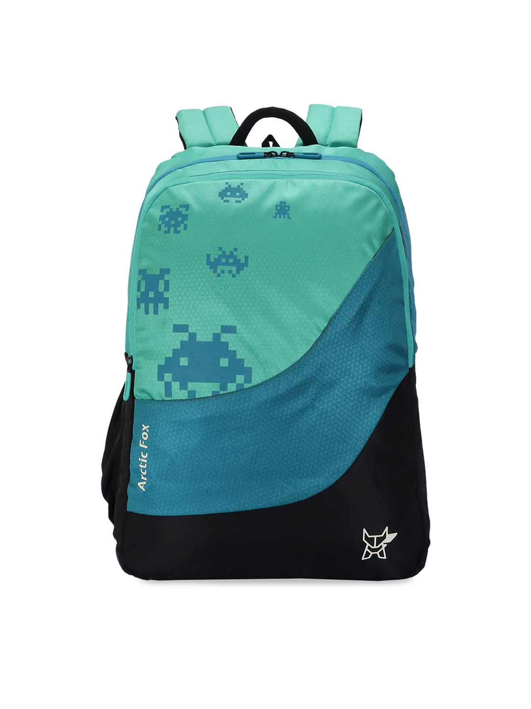 Buy Arctic Fox Unisex Turquoise Blue Coloured Graphic Backpack ...