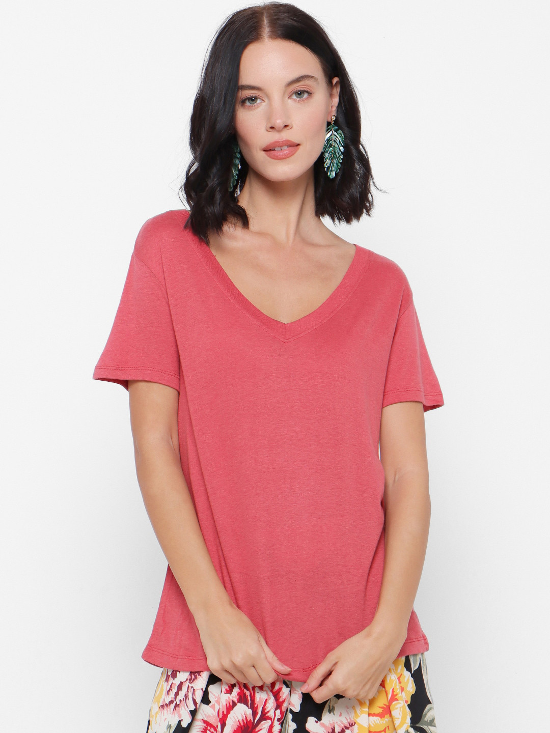 Buy FOREVER 21 Women Pink Solid Top - Tops for Women 13066474 | Myntra