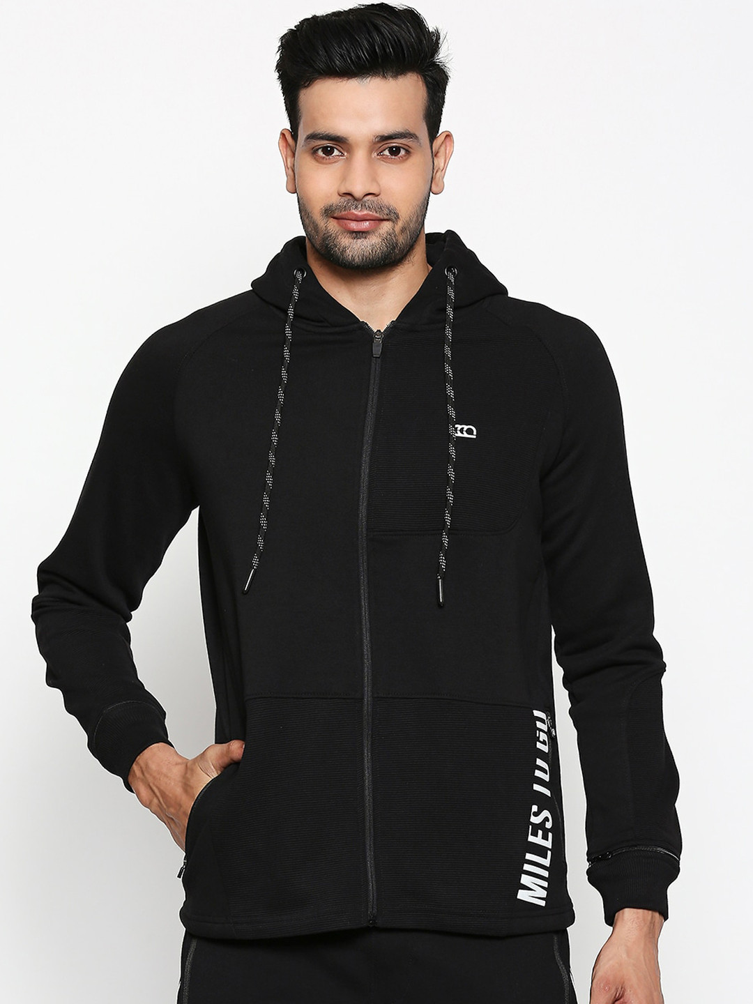 Buy Ajile By Pantaloons Men Black Solid Sweatshirt - Sweatshirts for ...