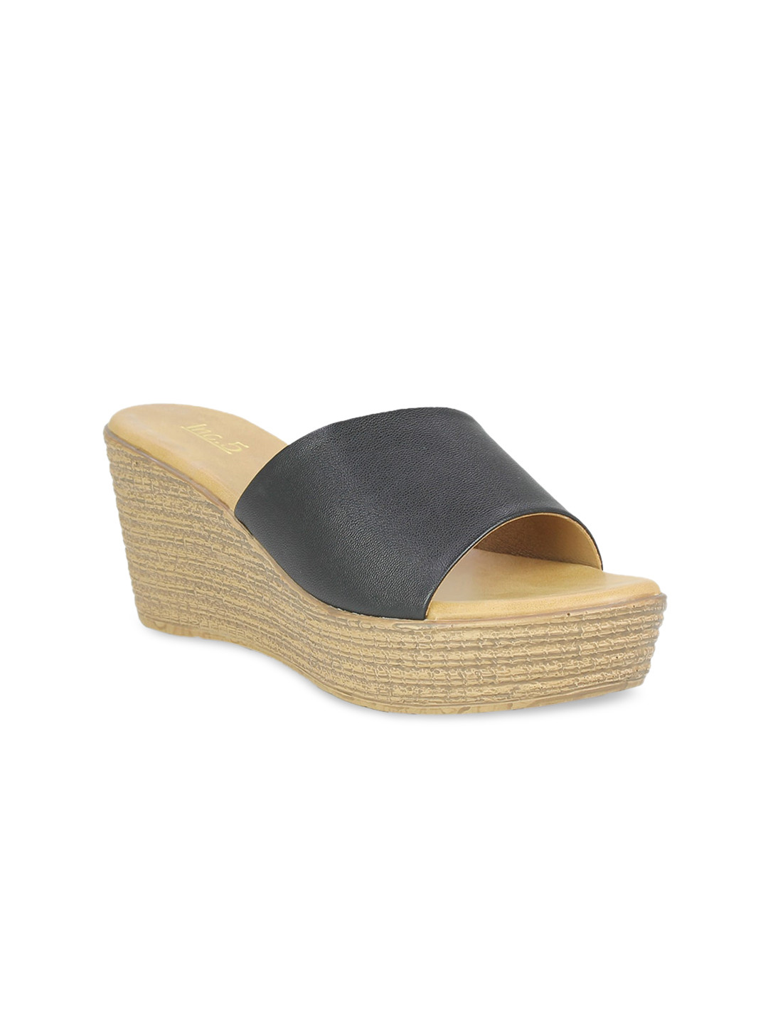 Buy Inc 5 Women Black Solid Wedges - Heels for Women 13116116 | Myntra