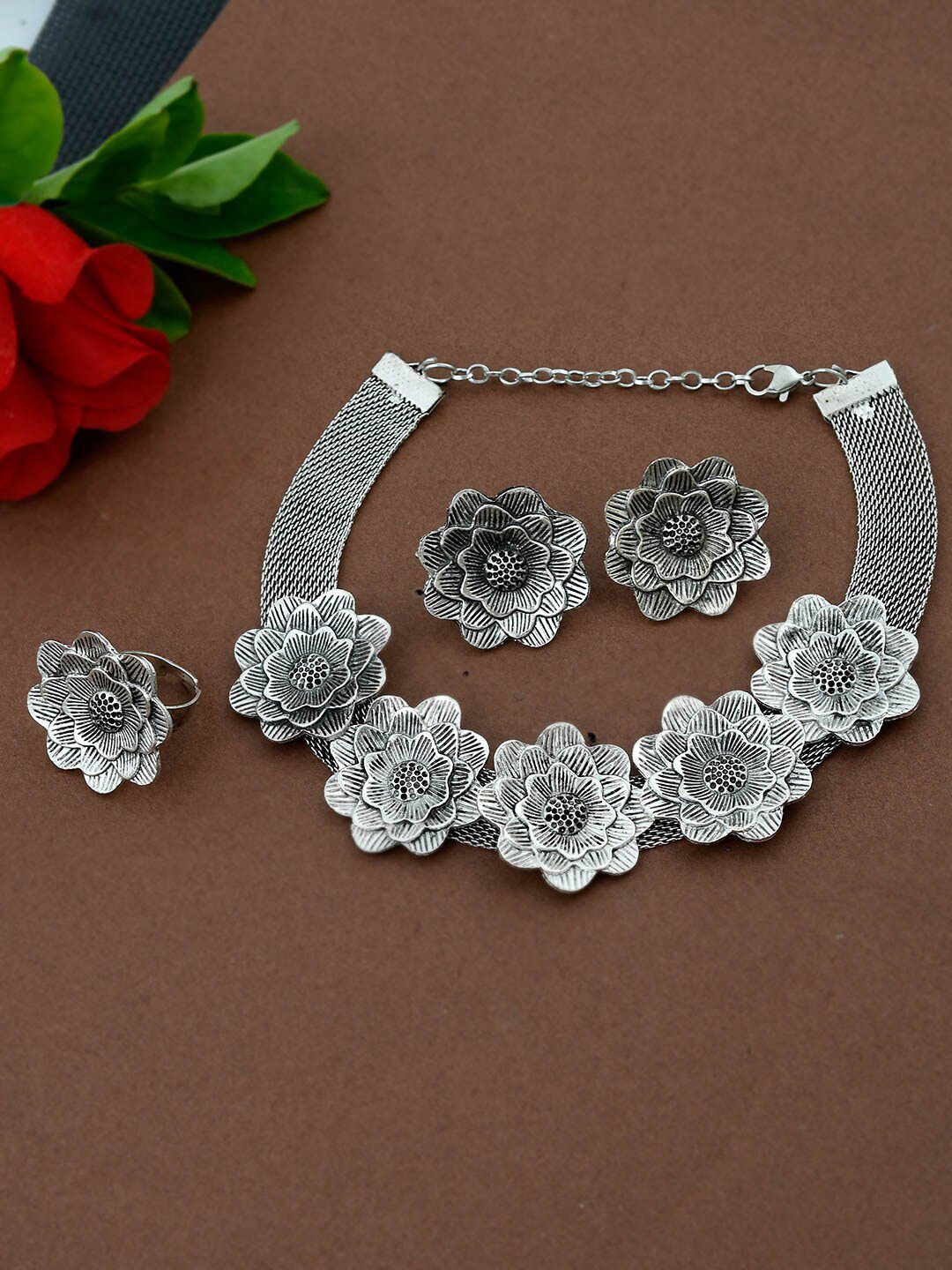 Buy Silvermerc Designs Sterling Silver Handcrafted Oxidized Jewellery ...