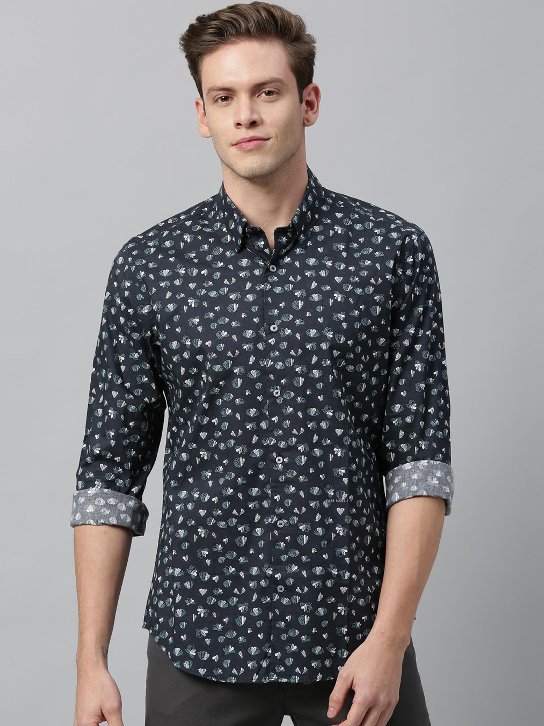 Buy RARE RABBIT Men Petal Regular Fit Printed Shirt - Shirts for Men ...