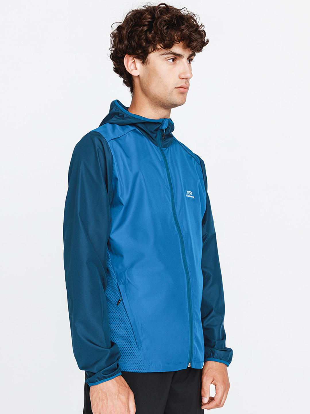 Buy Kalenji By Decathlon Men Blue Solid Windcheater Running Sporty ...
