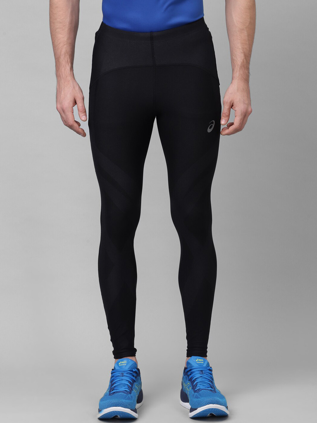 Buy ASICS Men Black Solid Finish Advantage 2 Tights - Tights for Men ...