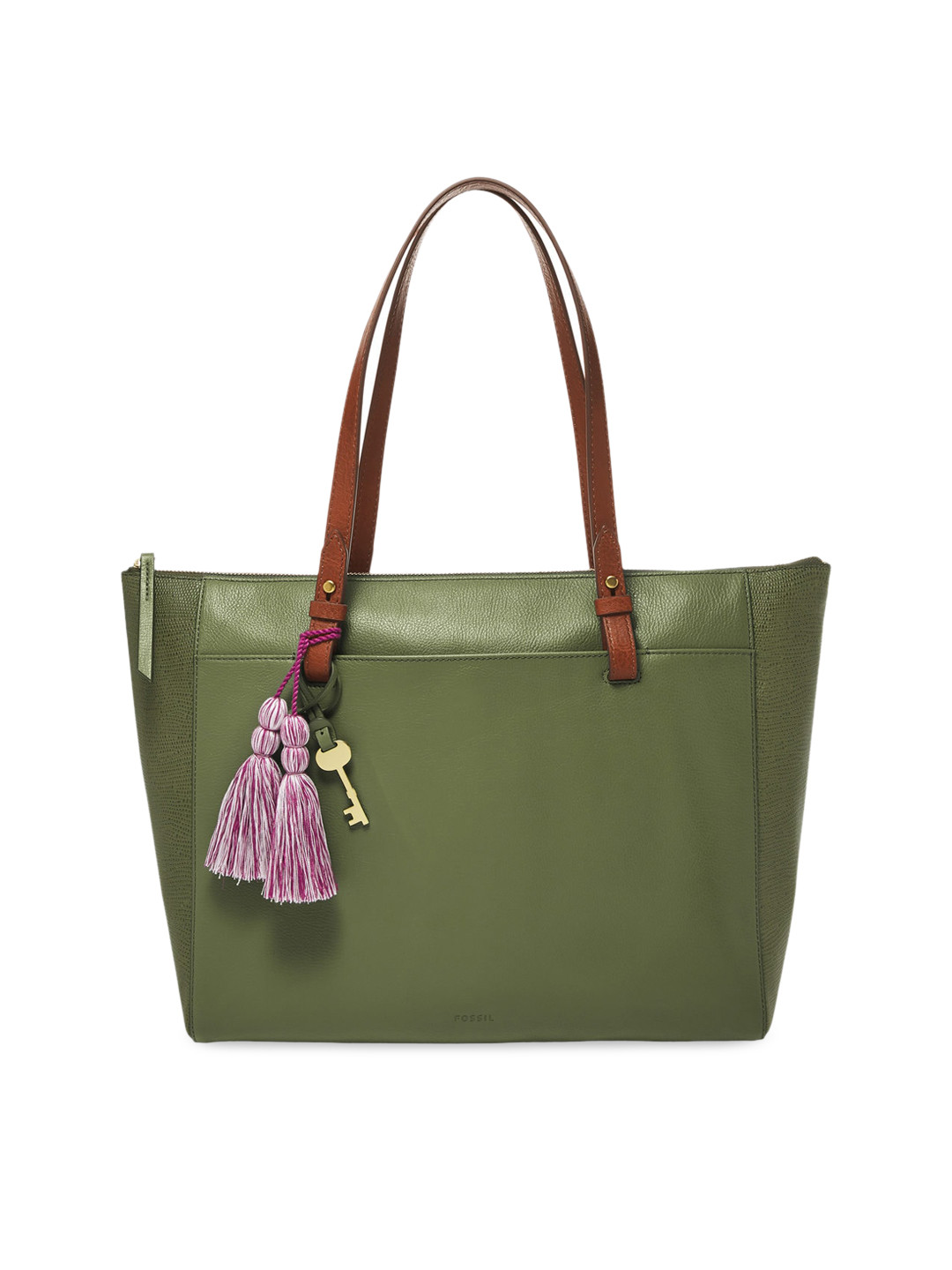 Buy Fossil Green Solid Tote Bag - Handbags for Women 13232462 | Myntra