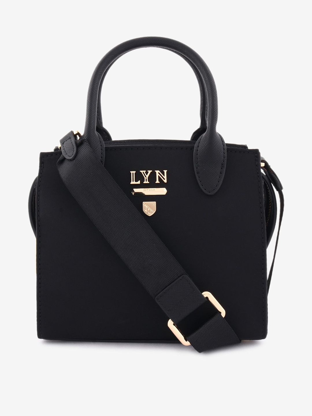 Buy LYN Black Solid Handheld Bag - Handbags for Women 13241178 | Myntra