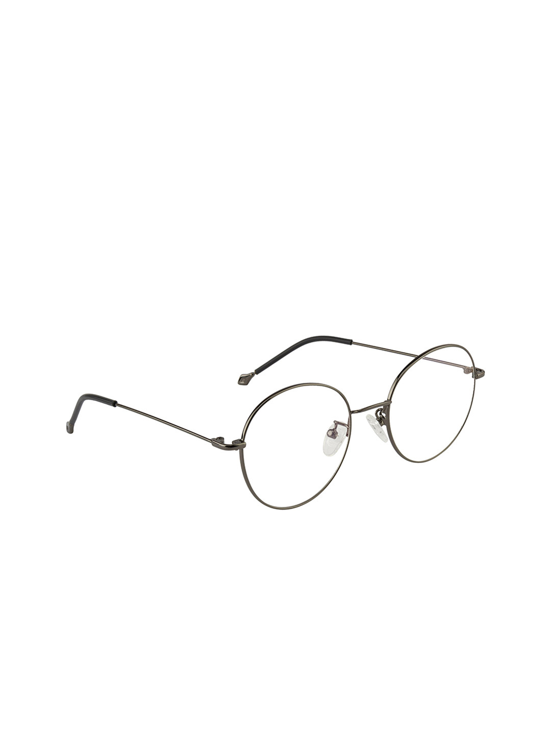 Buy Clark N Palmer Unisex Grey Solid Full Rim Round Frames CNP 3102 C2 ...