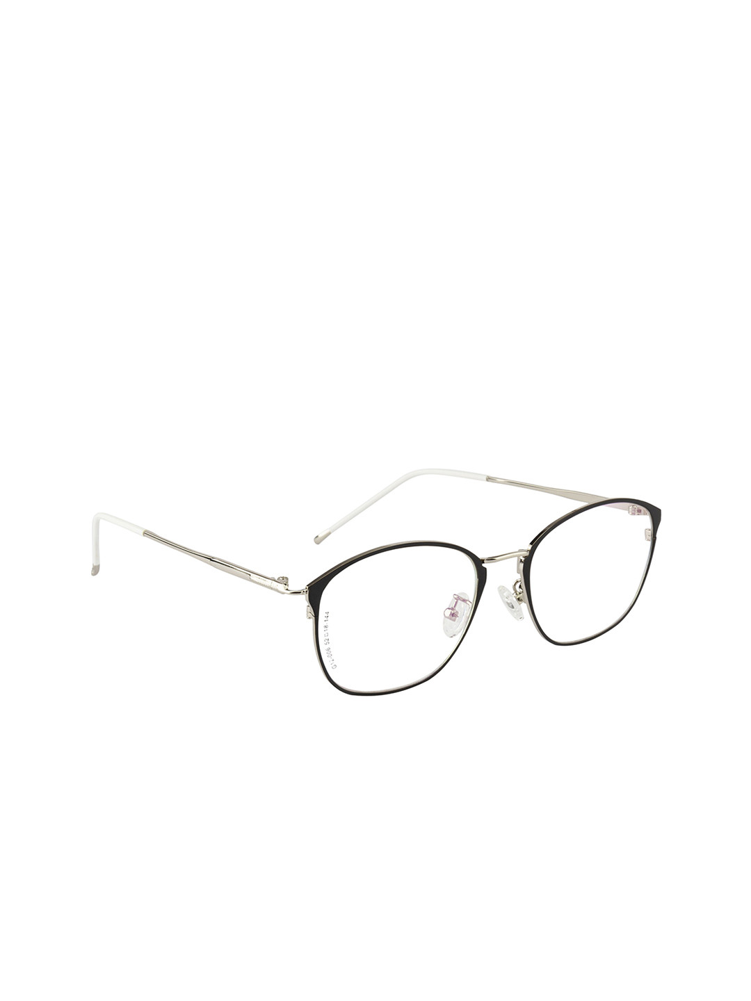 Buy Clark N Palmer Unisex Black Solid Full Rim Oval Frames CNP G12006 ...