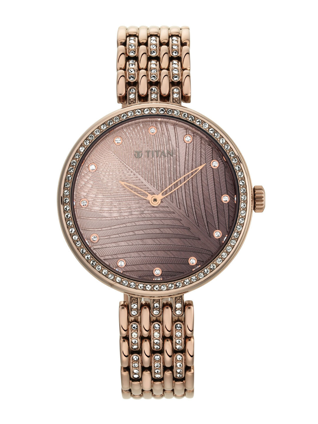 Buy Titan Women Purple & Rose Gold Analogue Watch 95129QM01 - Watches ...