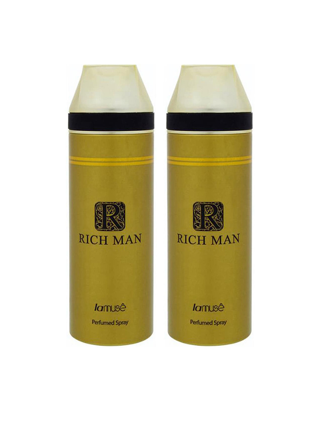 Buy Lamuse Men Set Of 2 Rich Man Perfume Deodorant Body Spray ...