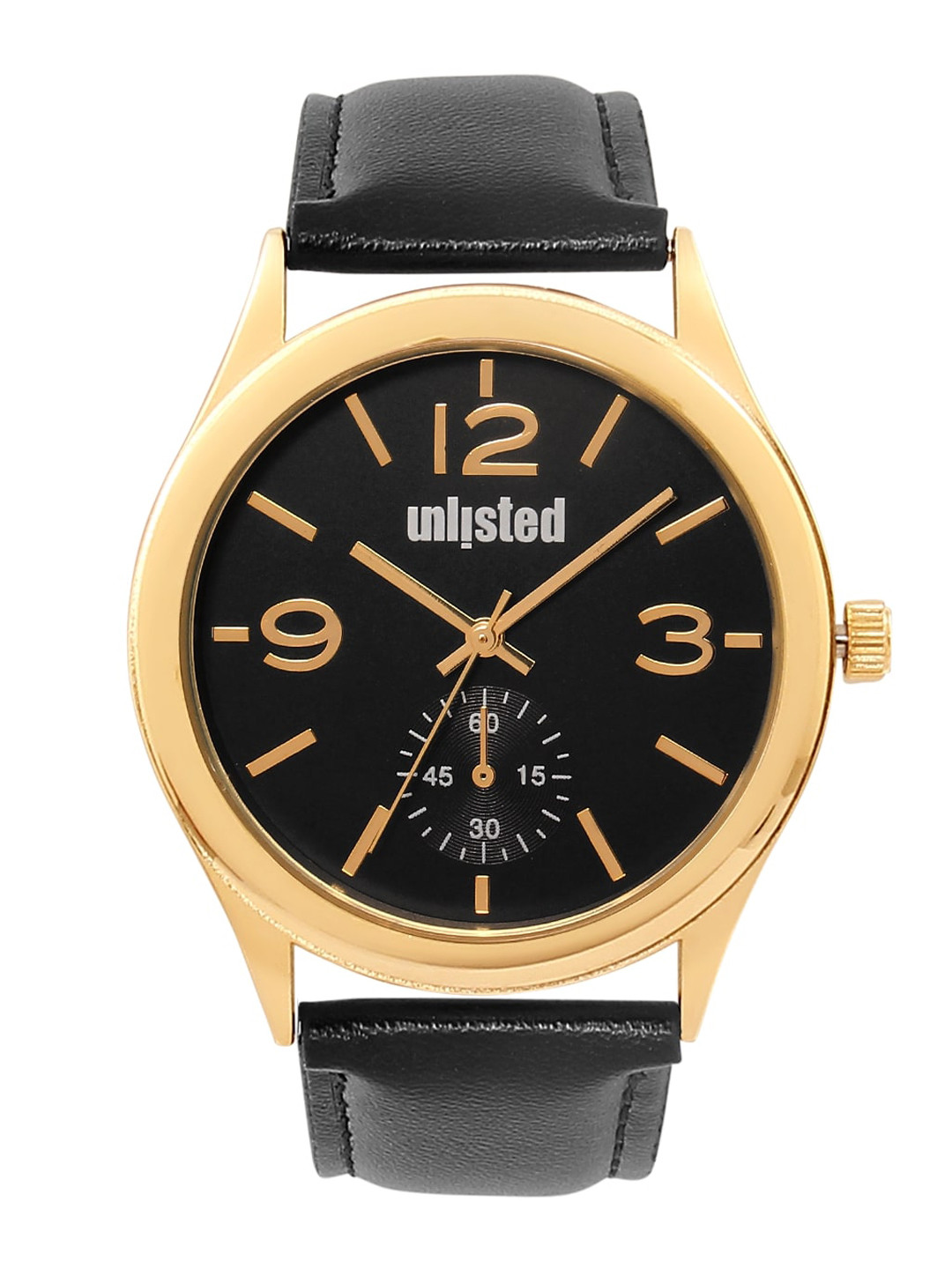 Buy UNLISTED A KENNETH COLE PRODUCTION Men Black Analogue Watch ...