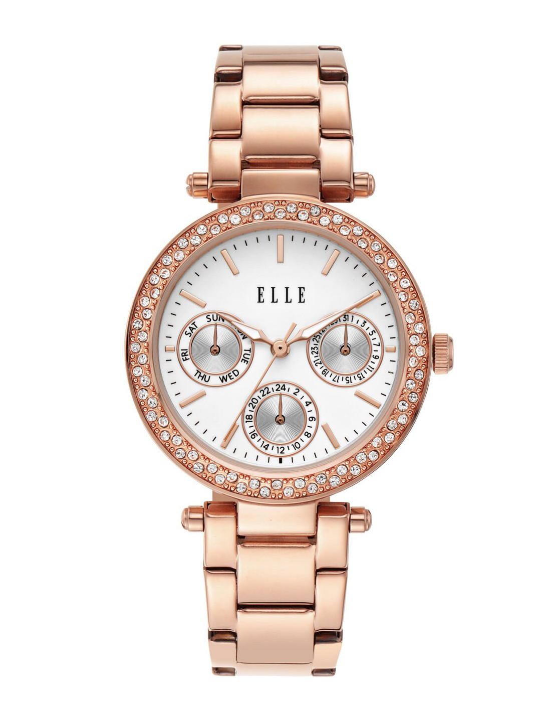 Buy ELLE Women Rose Gold Analogue Watch ELL23004 - Watches for Women ...