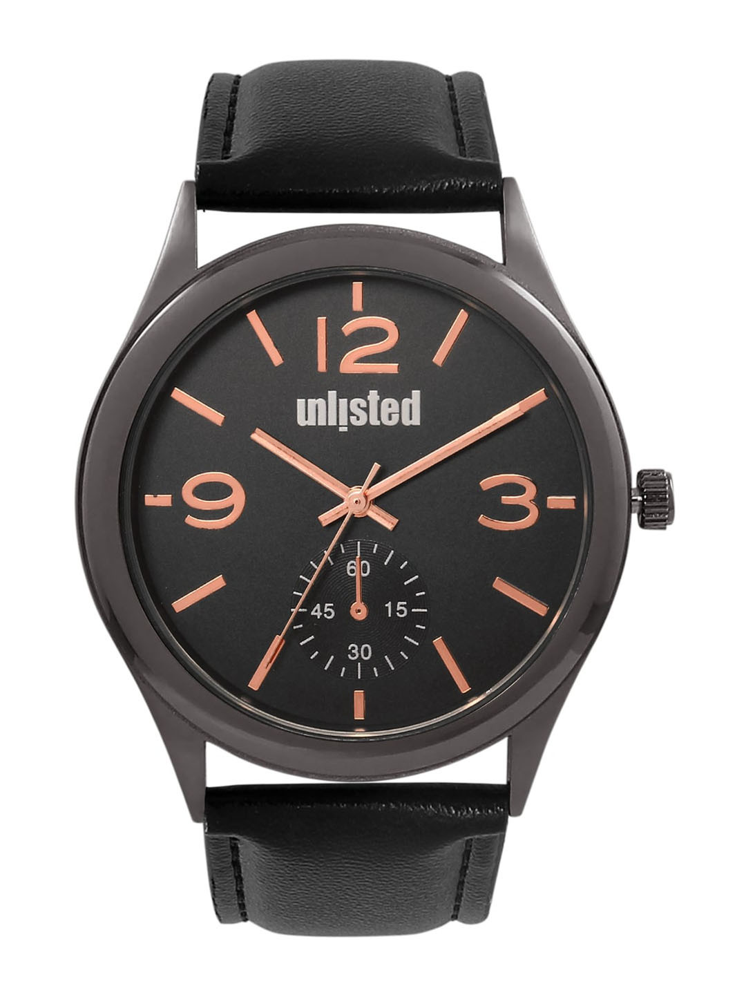 Buy UNLISTED A KENNETH COLE PRODUCTION Men Black Analogue Watch ...