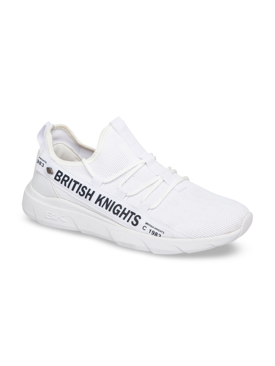 Buy BRITISH KNIGHTS Men White Printed Sneakers - Casual Shoes for Men ...