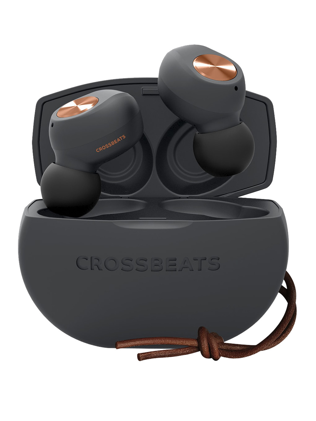 Buy CrossBeats Unisex Grey Solid Pebble Earphones - Headphones for ...