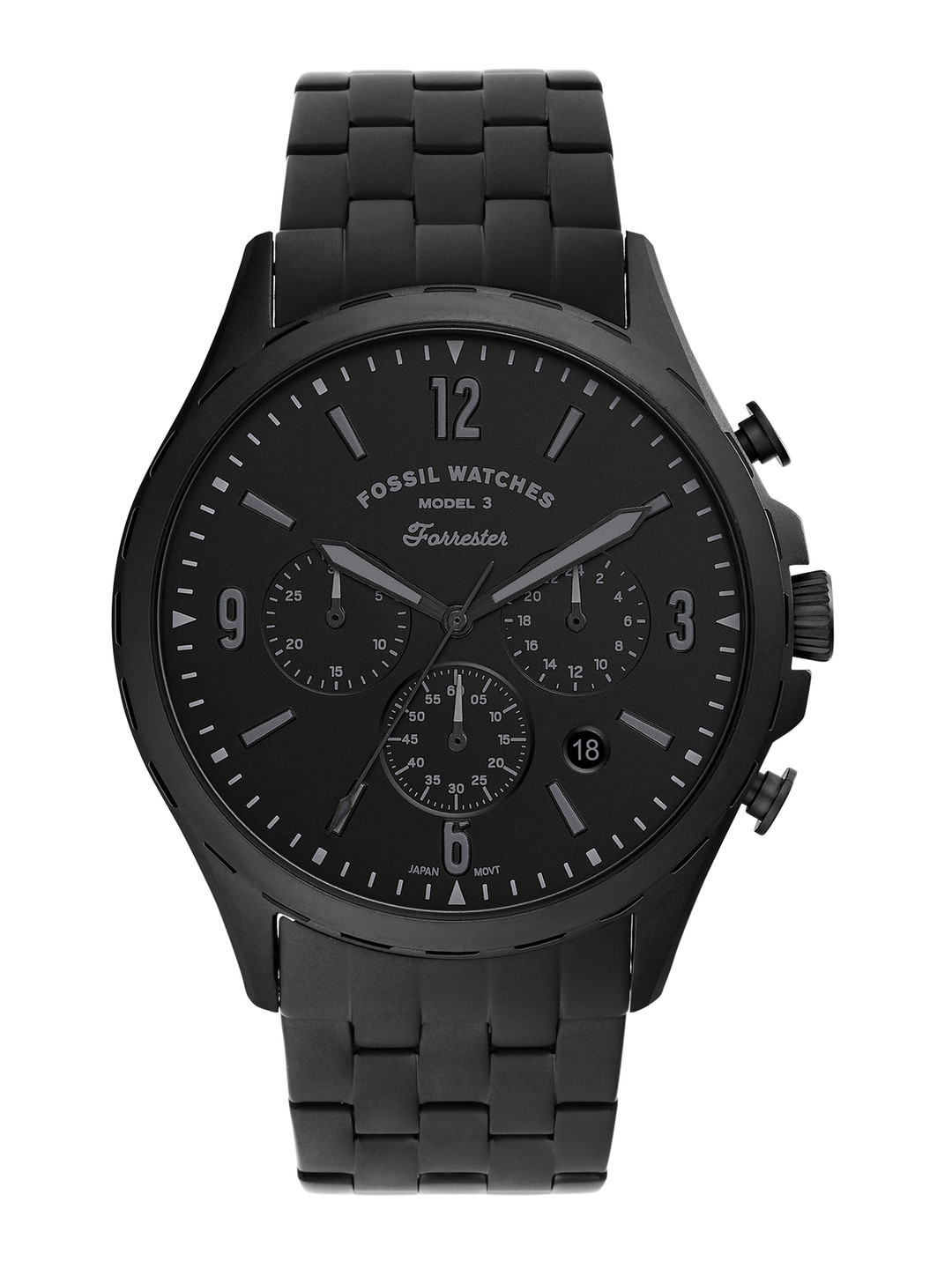 Buy Fossil Men Black Chronograph Watch FS5697 - Watches for Men ...