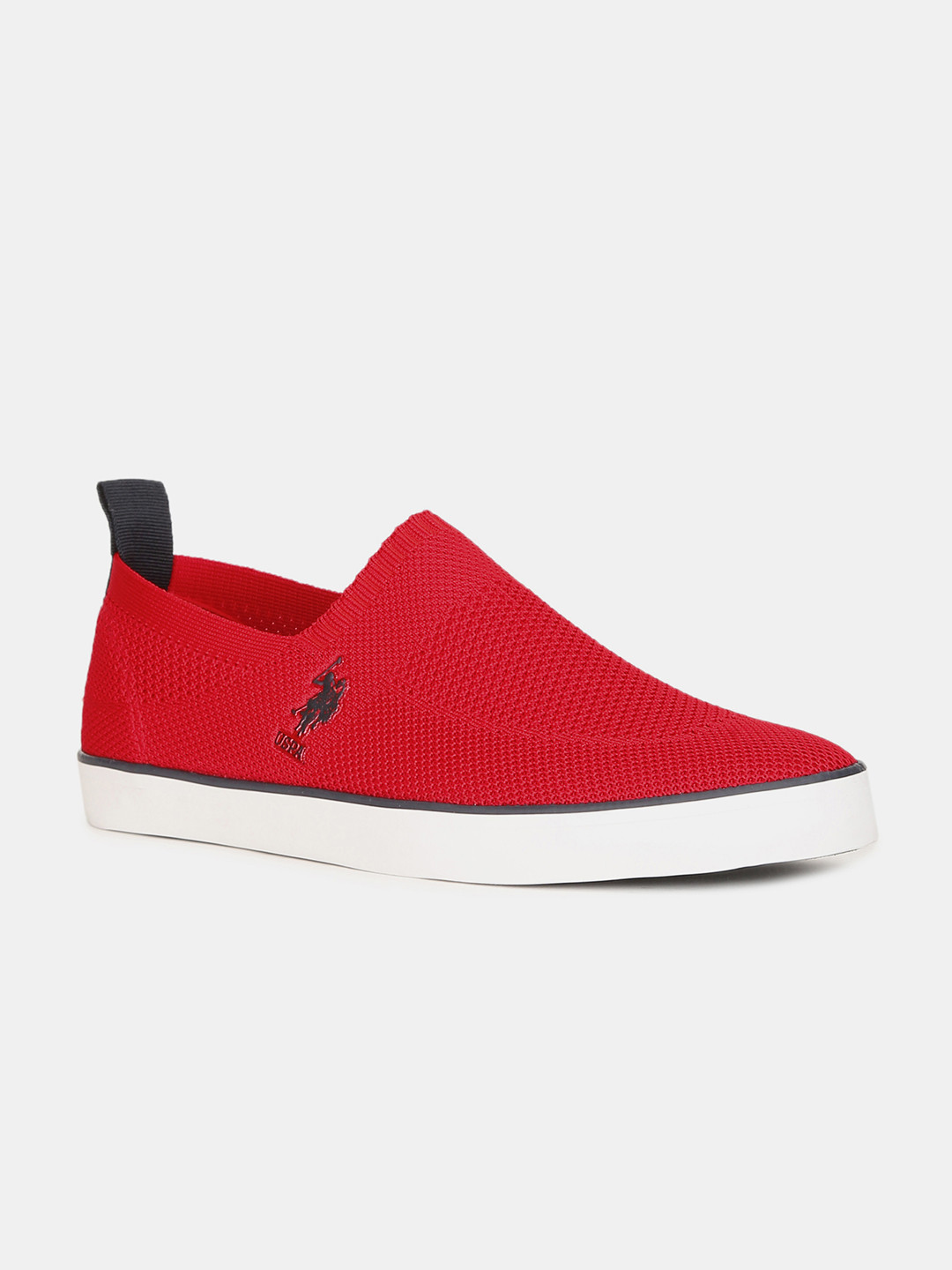 Buy U.S. Polo Assn. Men Red Slip On Sneakers - Casual Shoes for Men ...