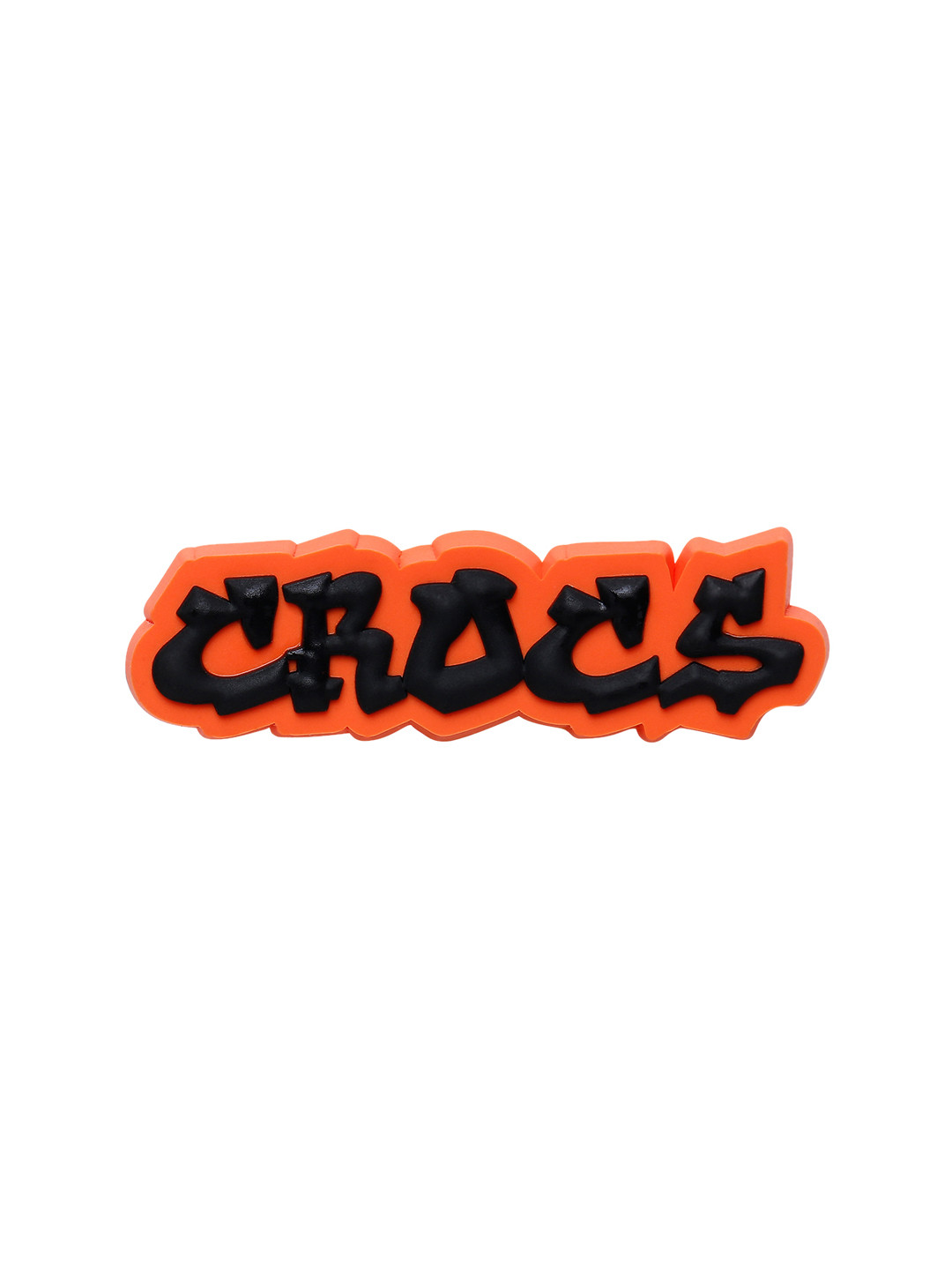 Buy Crocs Men Black & Orange Graffiti Crocs Jibbitz Shoe Charm ...