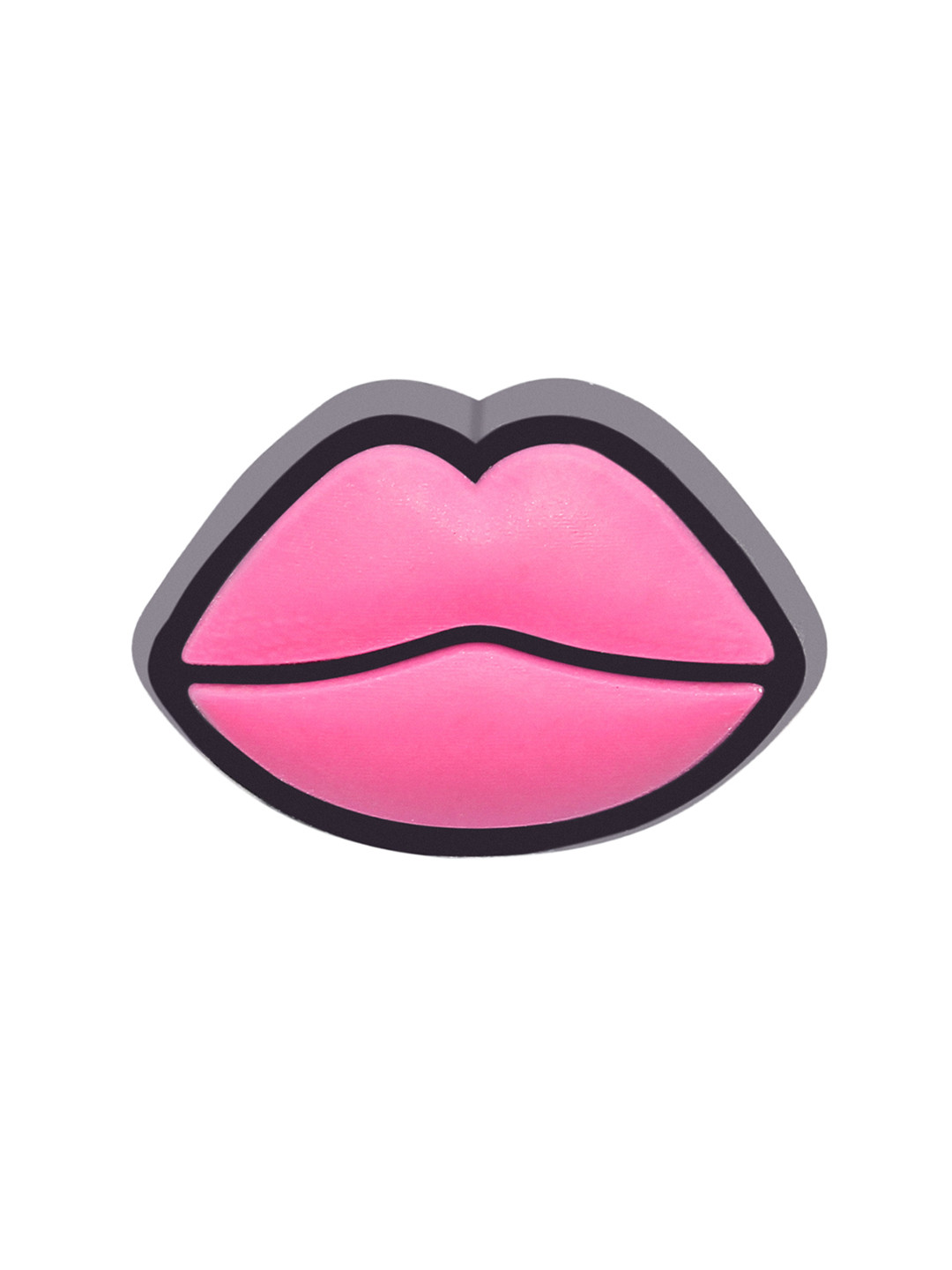 Buy Crocs Unisex Pink & Black Lips Jibbitz Shoe Charm - Jibbitz for ...