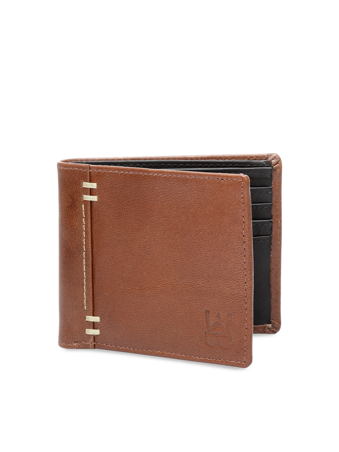 Buy WELBAWT Men Tan Brown Solid Leather Two Fold Wallet - Wallets for ...
