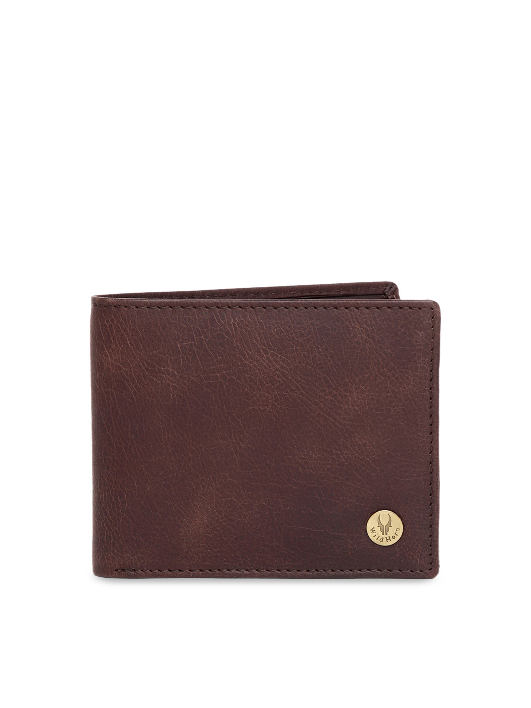 Buy WildHorn Men Brown Solid Genuine Leather Two Fold Wallet - Wallets ...