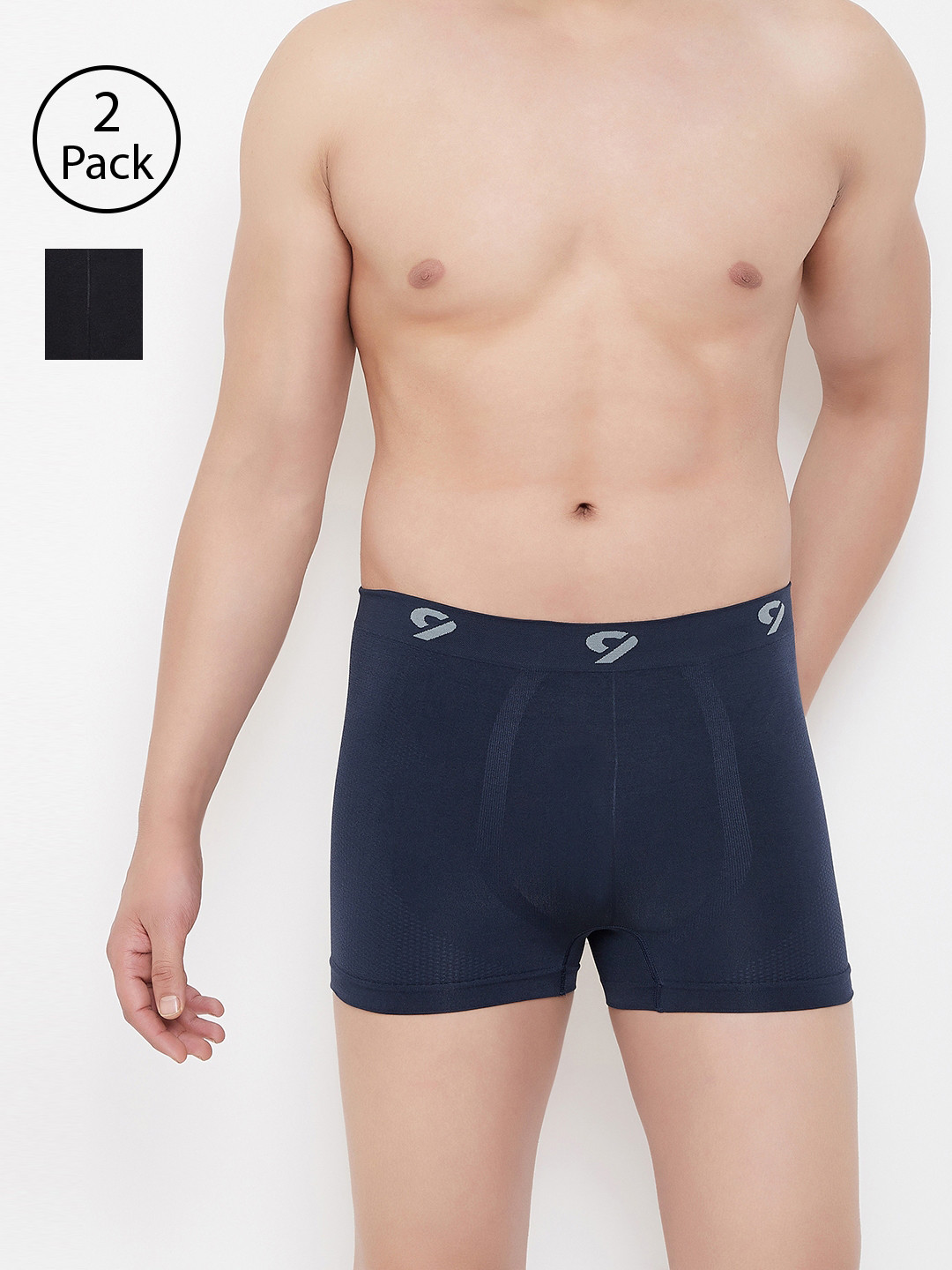 Buy C9 AIRWEAR Men Pack Of 2 Assorted Seamless Briefs & Trunks P502 ...