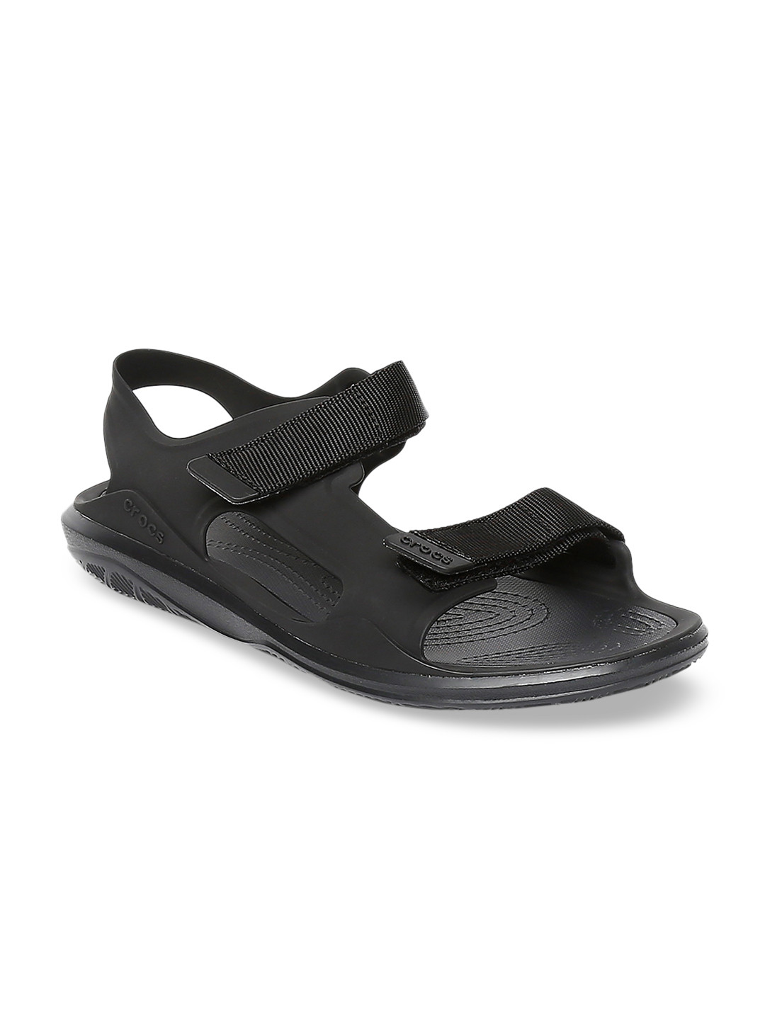 Buy Crocs Swiftwater Men Black Comfort Sandals - Sandals for Men ...