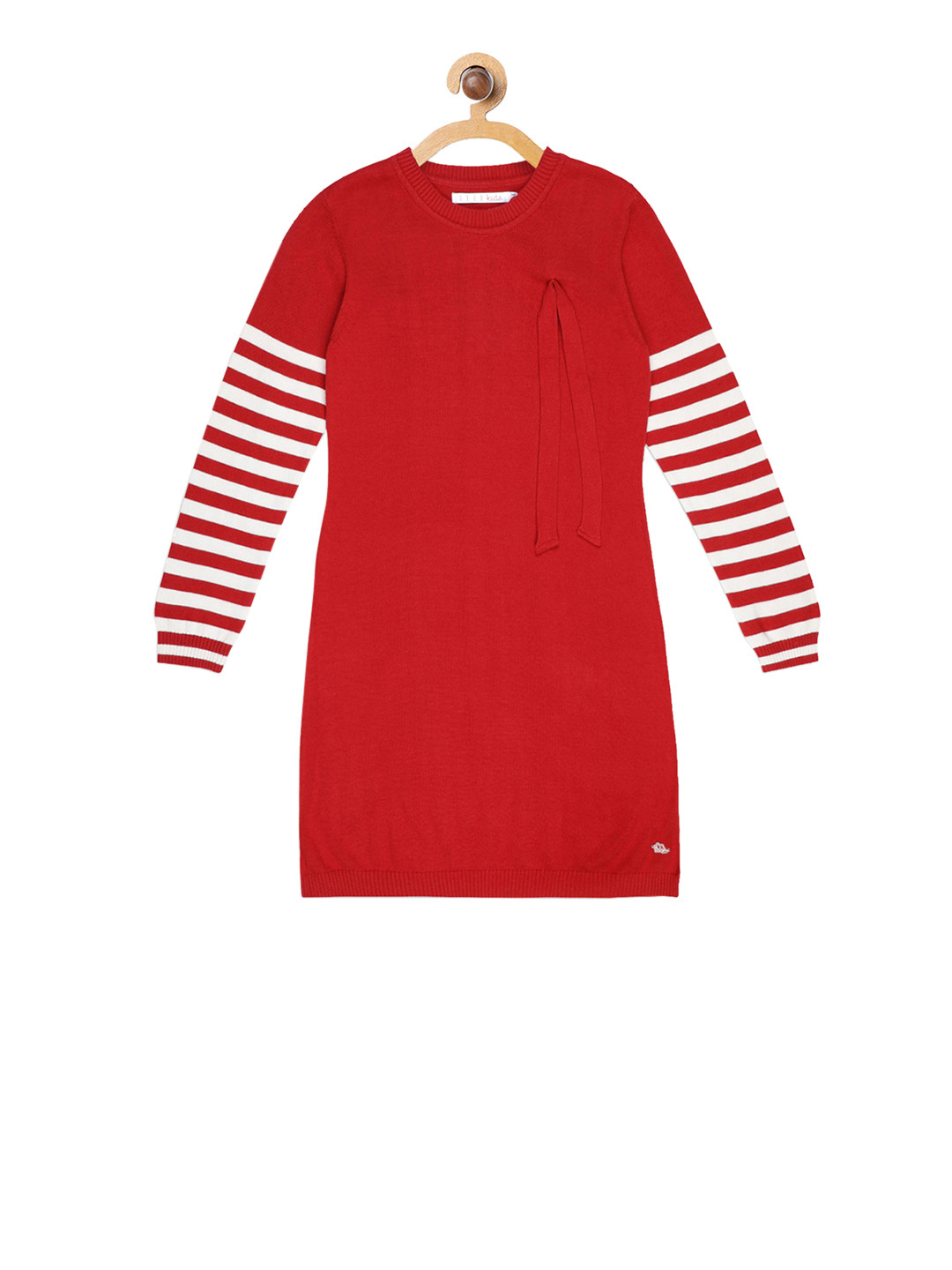 Buy ELLE Girls Red Solid T Shirt Dress - Dresses for Girls 11527946 ...
