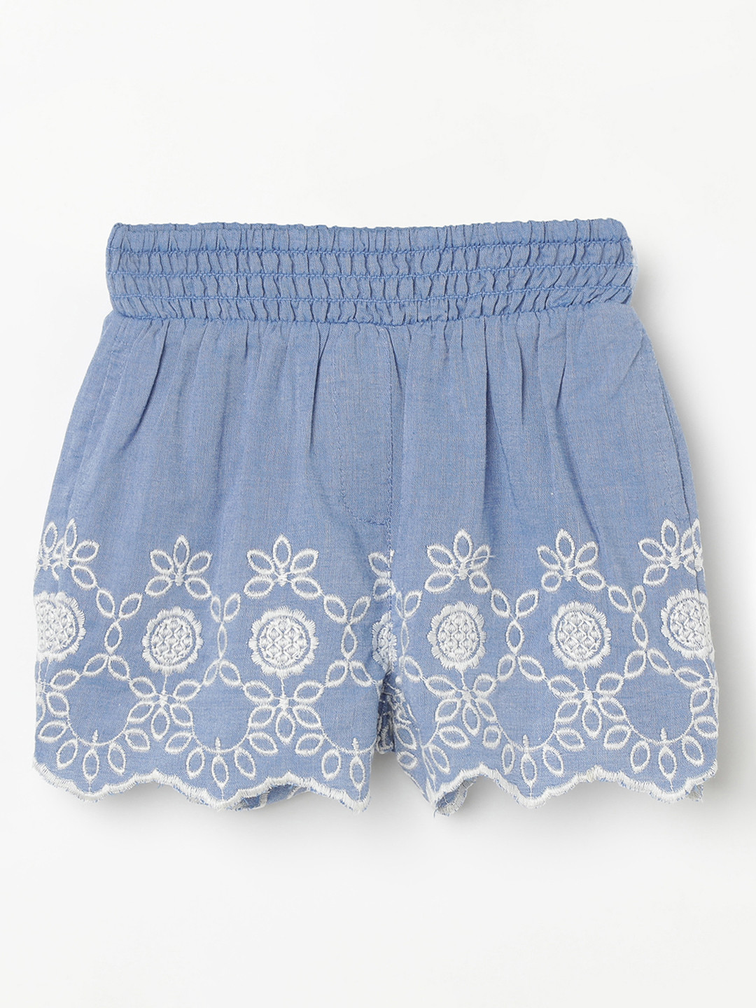 Buy Juniors By Lifestyle Infant Blue Embroidered Regular Fit Regular ...