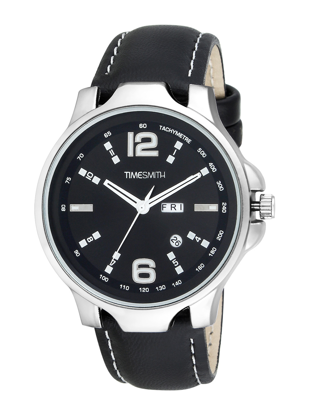 Buy TIMESMITH Men Black Analogue Watch TSC 028 - Watches for Men ...