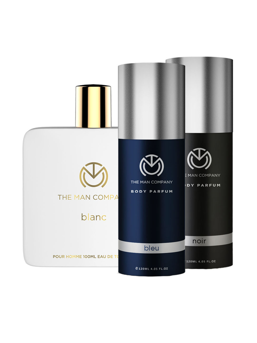 Buy THE MAN COMPANY Blanc EDT + Bleu Body Perfum + Noir Body Perfum ...