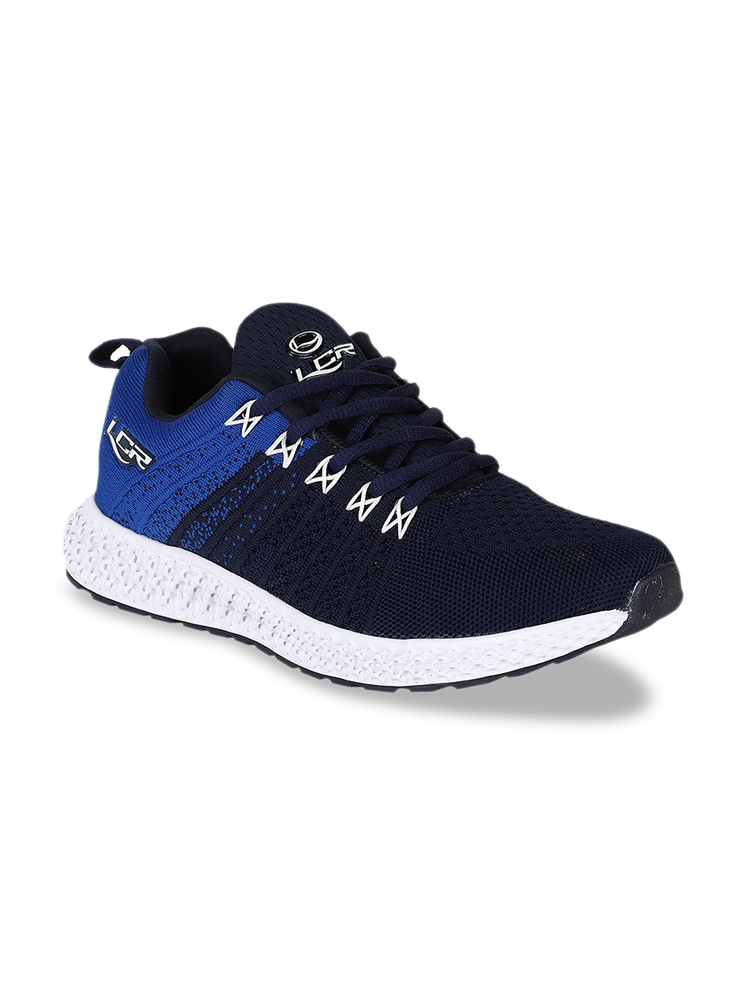 Buy Lancer Men Navy Blue Colourblocked Lightweight Sneakers - Casual ...