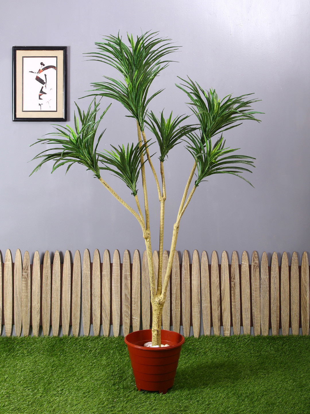 Buy PolliNation Green Artificial Yucca Plant Without Pot - Artificial ...