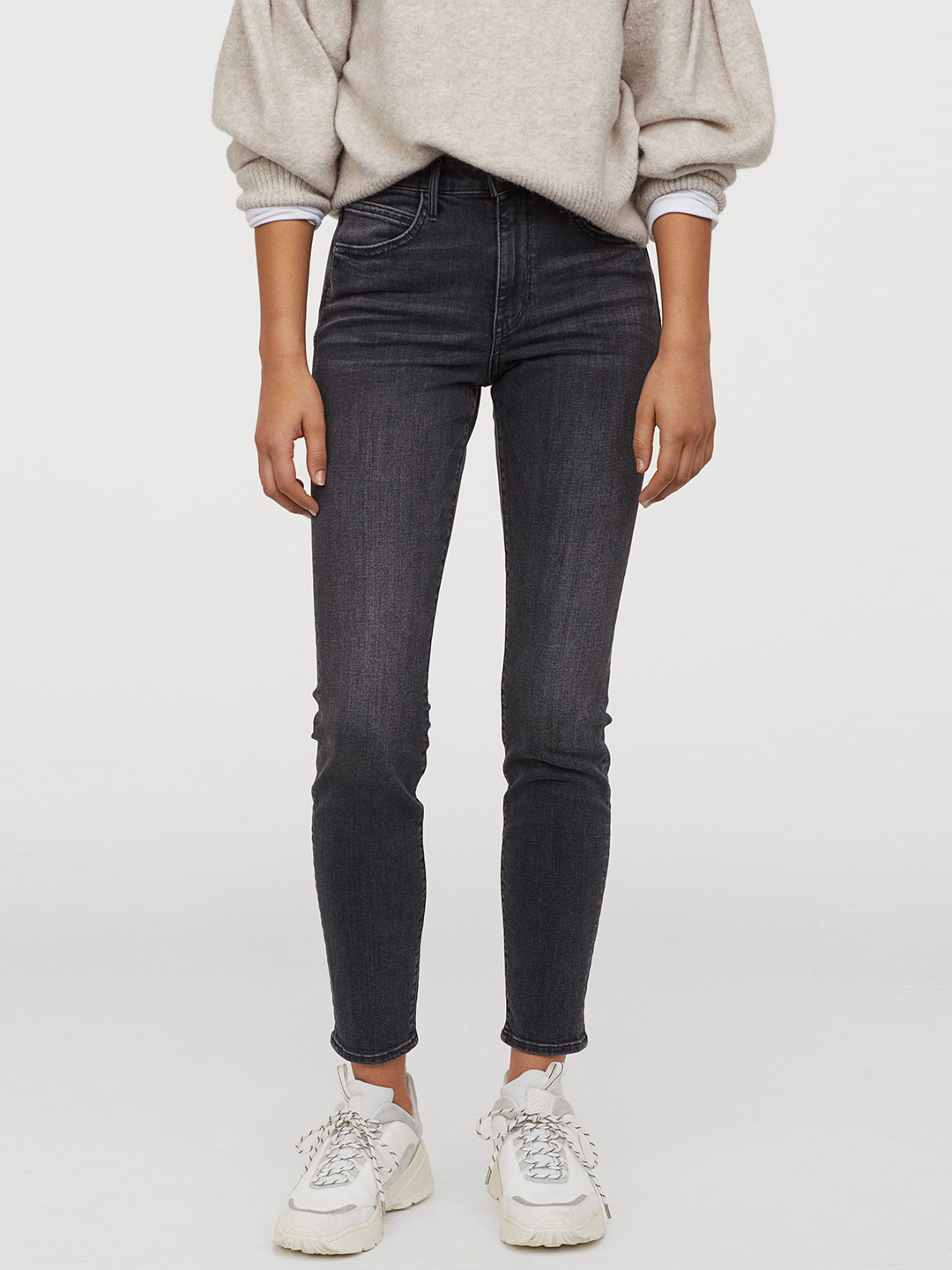 Buy H&M Women Black Push Up Shaping High Jeans - Jeans for Women ...