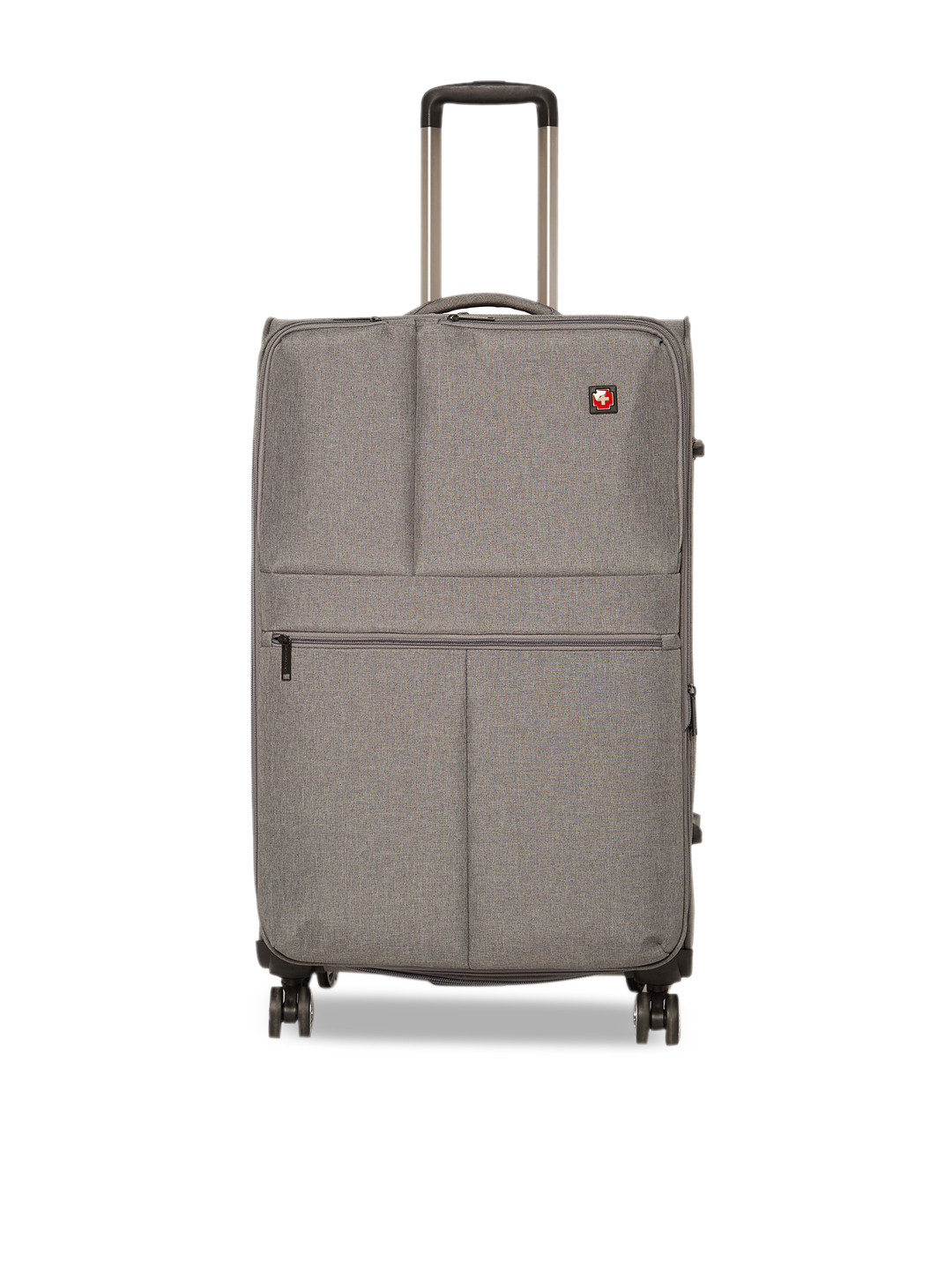 Buy SWISS BRAND Vevey 360 Degree Rotation Soft Sided Large Trolley Bag ...