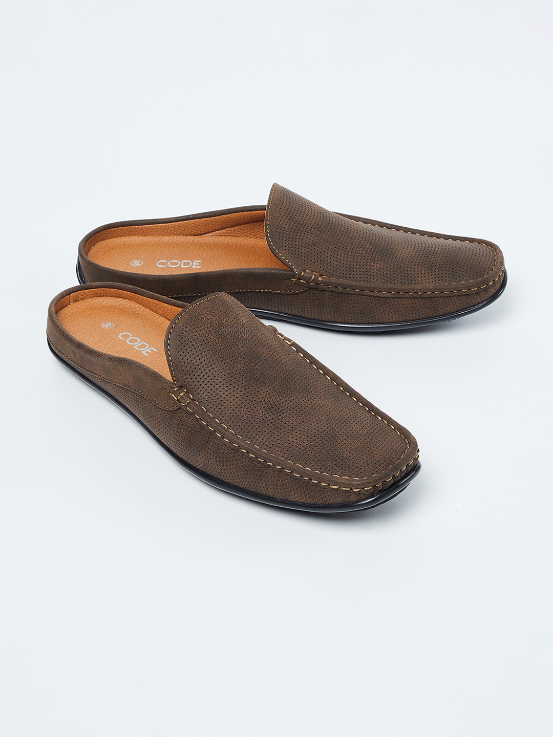 Buy CODE By Lifestyle Men Brown Slip Ons - Casual Shoes for Men ...