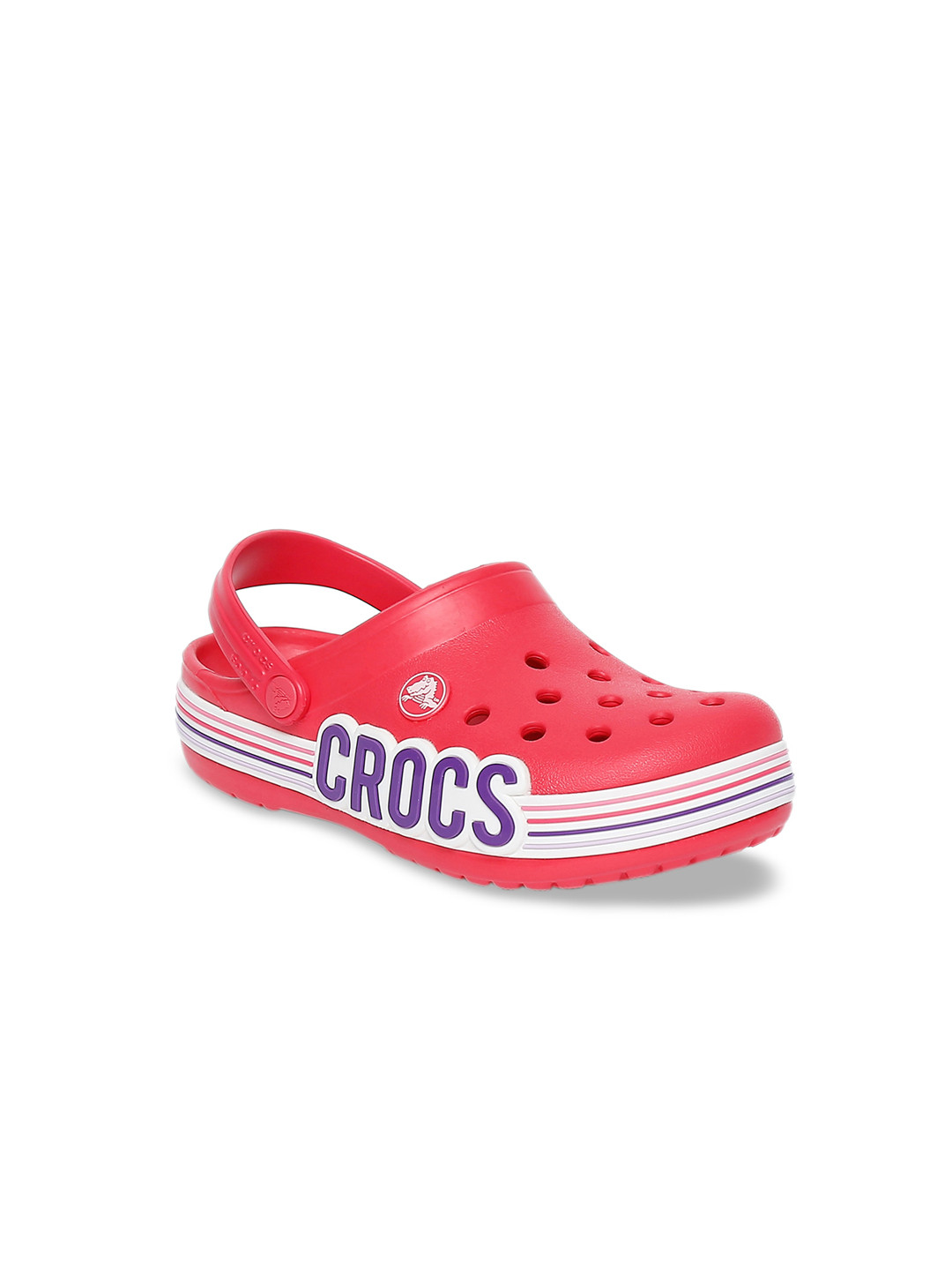 Buy Crocs Crocband Girls Red Solid Clogs - Flip Flops for Girls ...