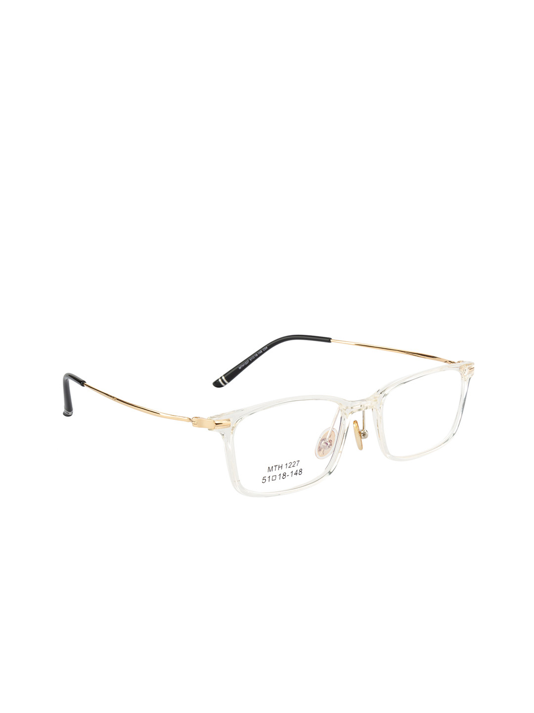 Buy Clark N Palmer Unisex Transparent Solid Full Rim Square Frames CNP ...