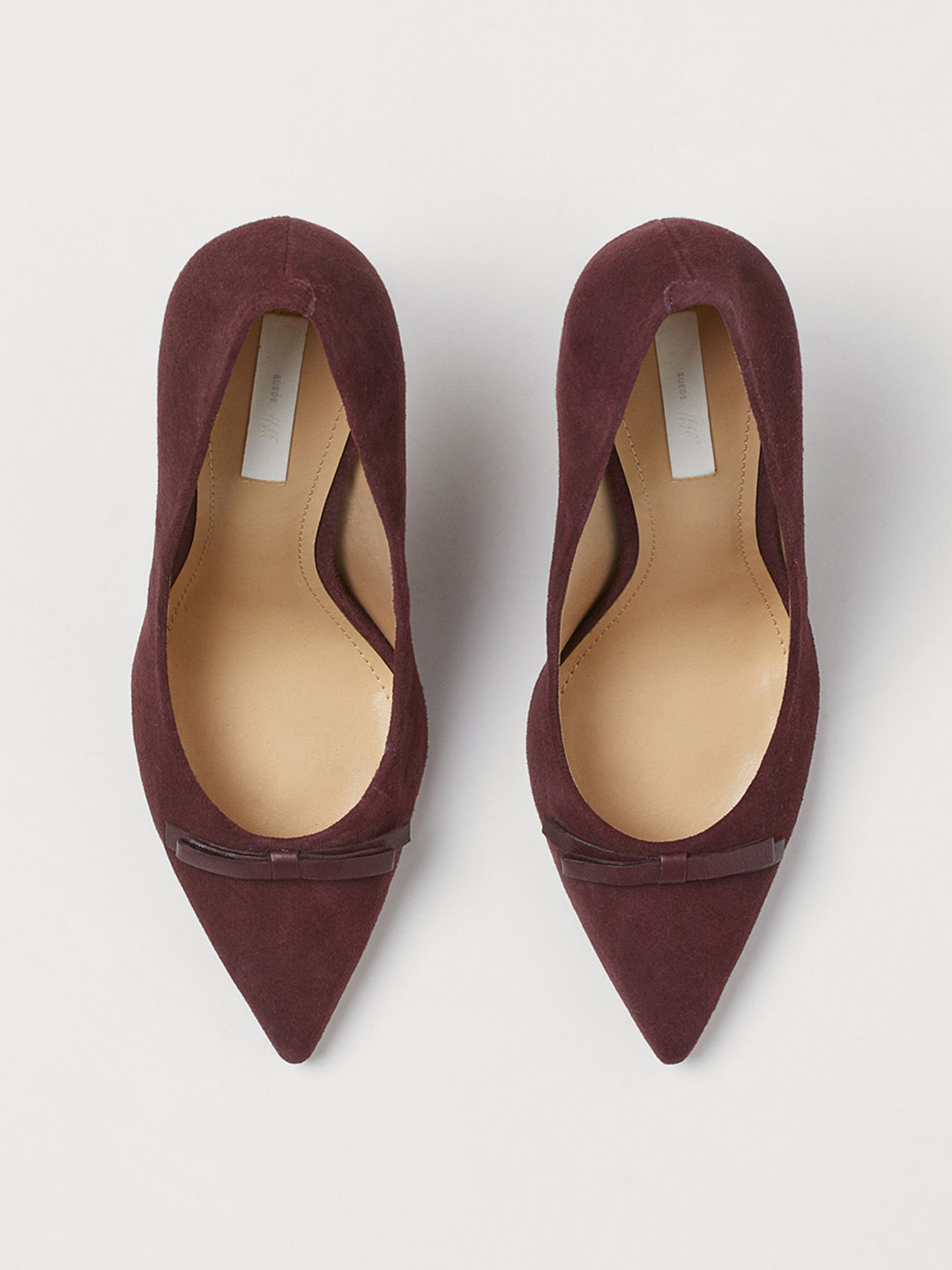 Buy H&M Women Maroon Suede Pumps - Heels for Women 11478106 | Myntra